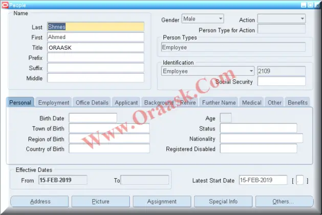 Api To Create Employee In Oracle Apps R12 Oraask