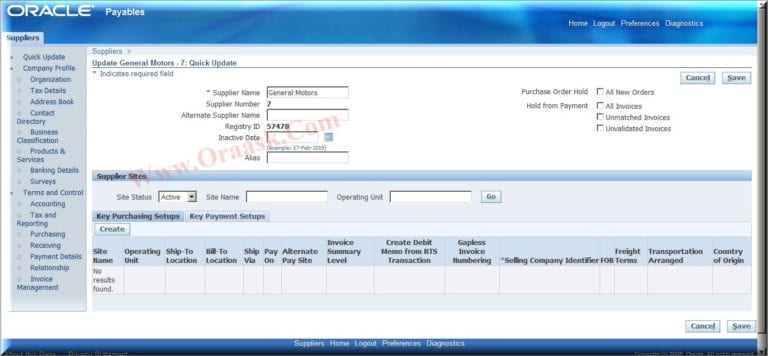 Api To Create Ap Supplier In Oracle Apps R12 Oraask 4816