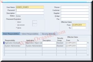 Add responsibility to user in oracle apps from backend - Oraask