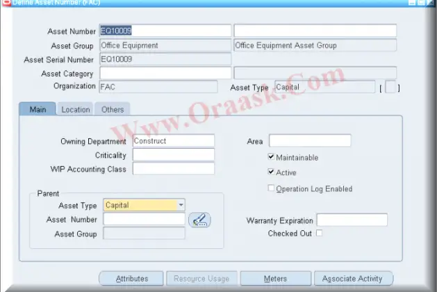 Api To Create Eam Asset Number In Oracle Apps R12 Oraask