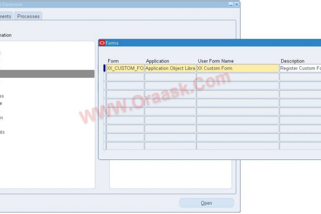 Form Registration In Oracle Apps R12 Oraask