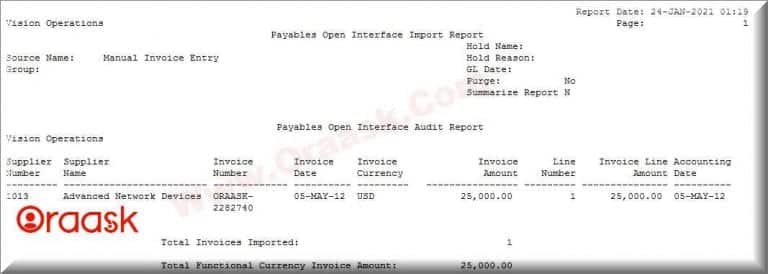 Create AP Invoice using AP open interface in oracle apps R12 - Oraask