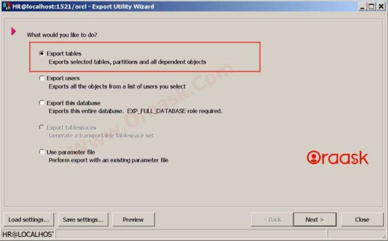 Backup A Table In Oracle Scripttoadsql Developer Oraask