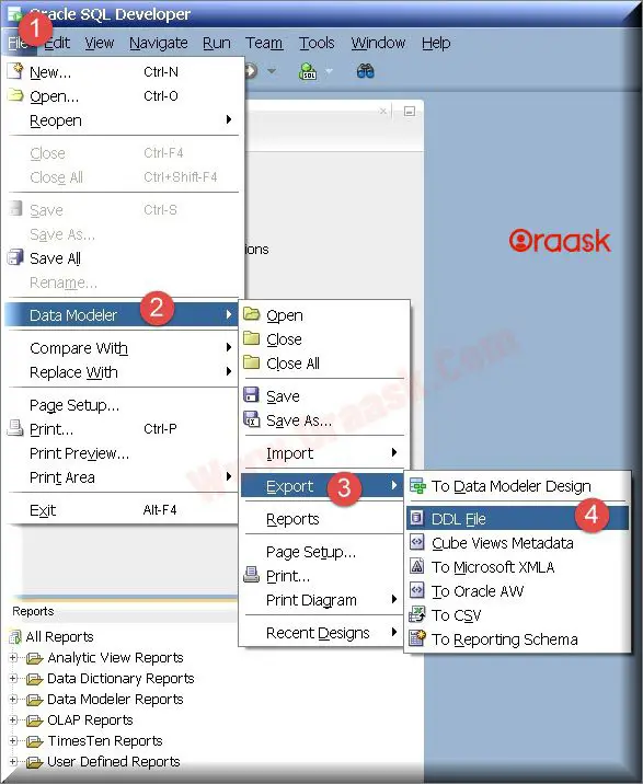 How To Generate Create Table Script From Existing In Oracle Sql Developer