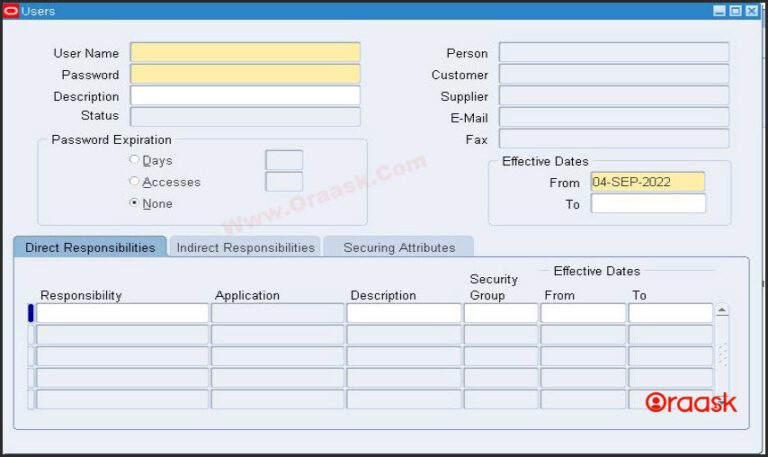 Api To Create User In Oracle Apps R12 Oraask
